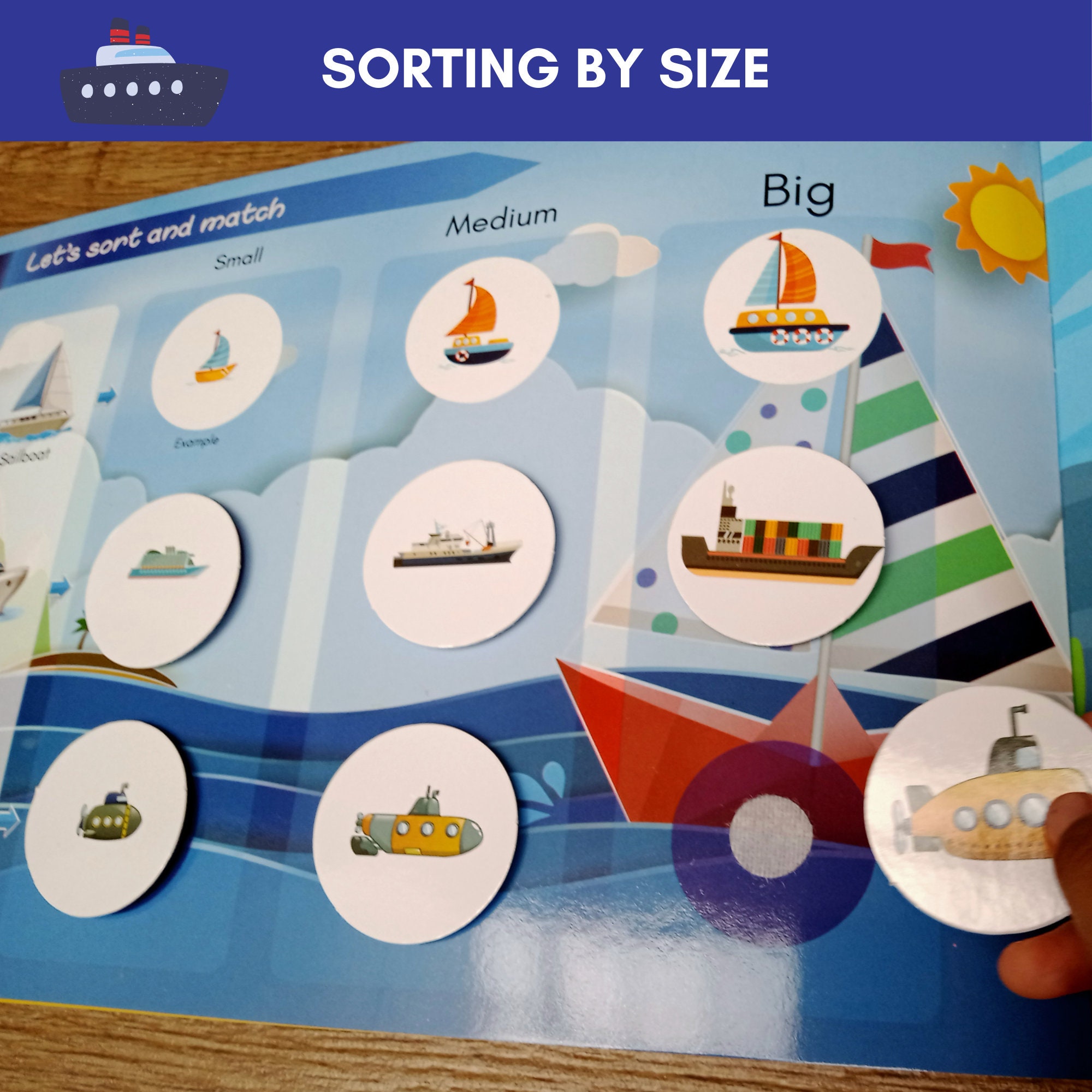 Ocean Busy Book Under Sea Theme Preschool Toddler Learning Quiet ...