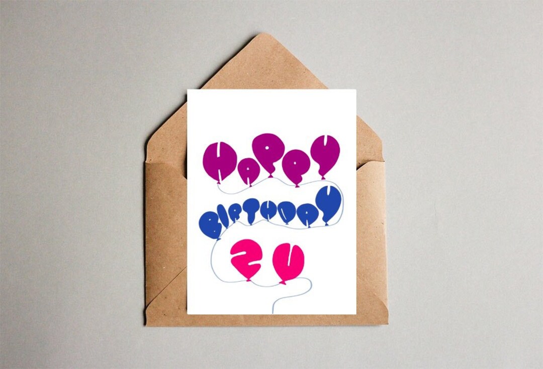 Happy Birthday Postcard / Birthday Card - Etsy