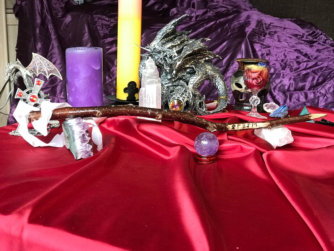 WHITE Hazel Wand 1 of 13 Blessed at Glastonbury Tor & Woodhenge - Etsy