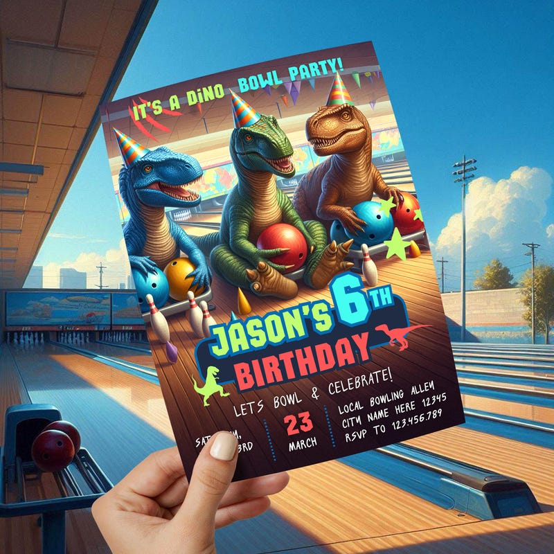 Superhero Dinosaur Invitation - Etsy