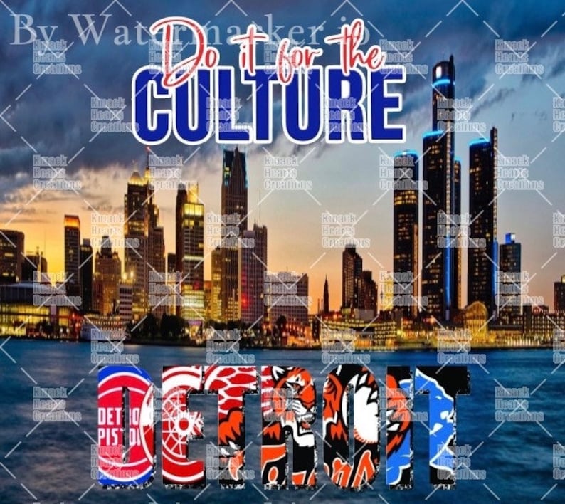 Detroit Do It for the Culture Tumbler Wrap - Etsy