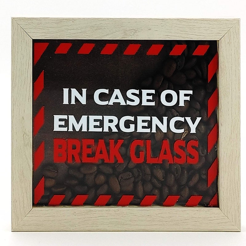 In Case of Emergency Break Glass Coffee - Etsy