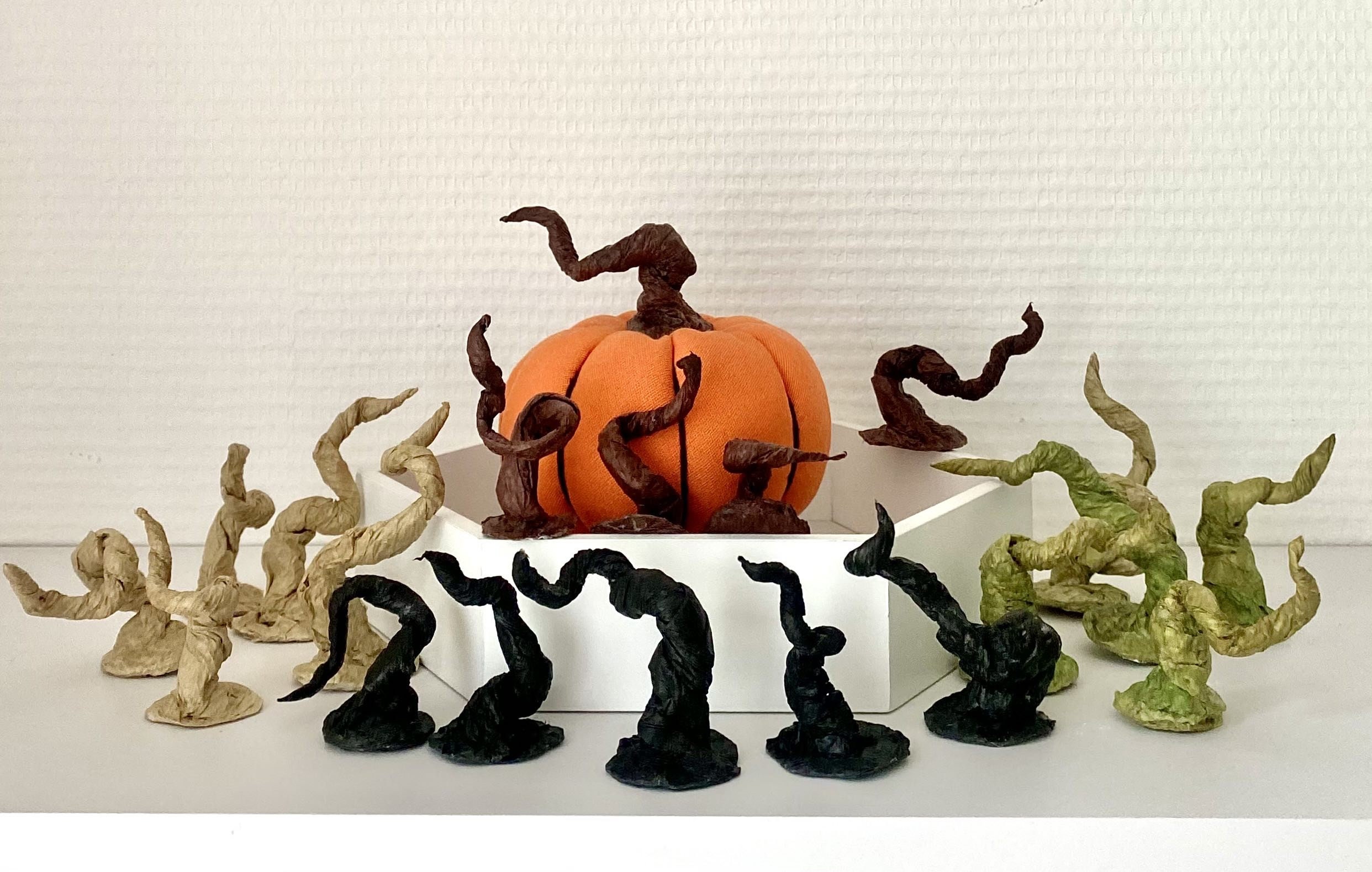 Pumpkin Stalks DIY Video Tutorial on Making Paper Pumpkin | Etsy