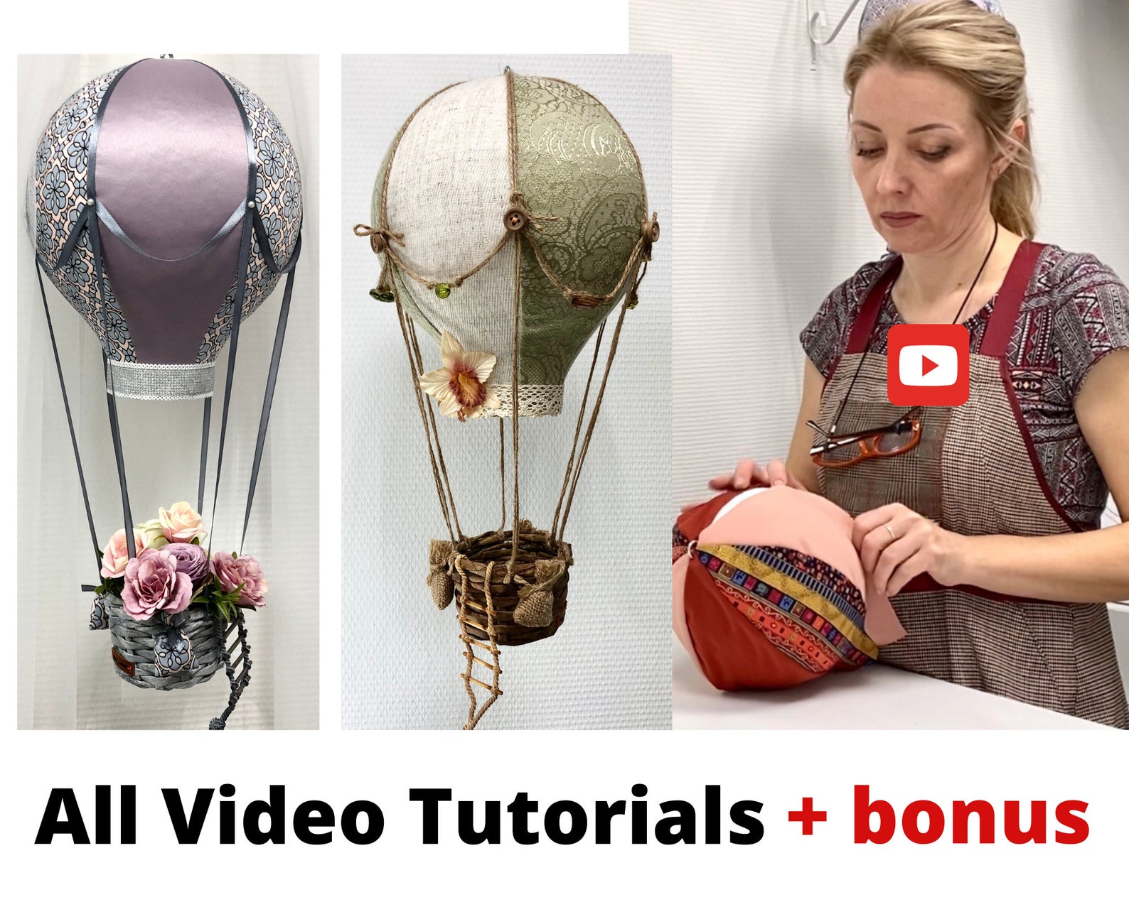 Hot Air Balloon Decorations DIY Crafting Lessons, Set All DIY Video ...
