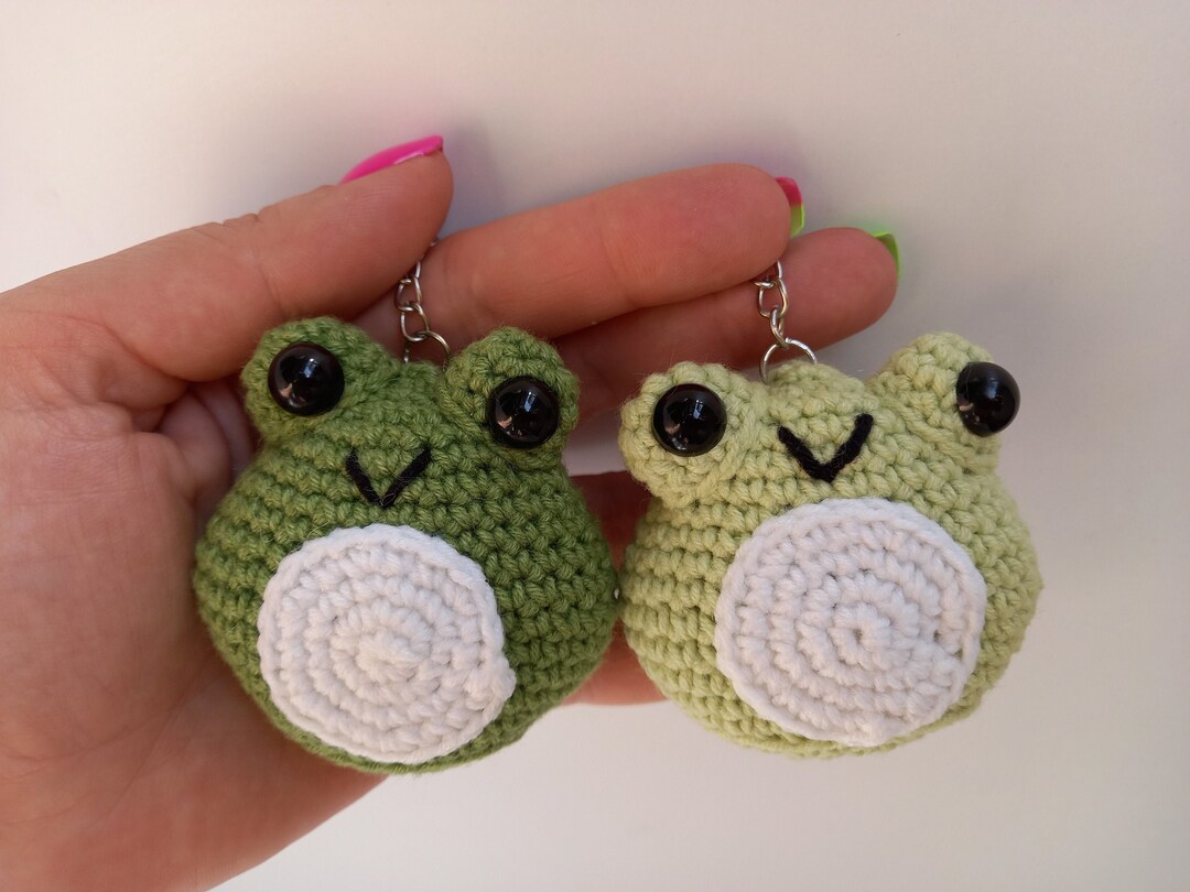 Plush Frog Keychain, Sensory Toy, Fidget Keychain, Tiny Squishmallow ...