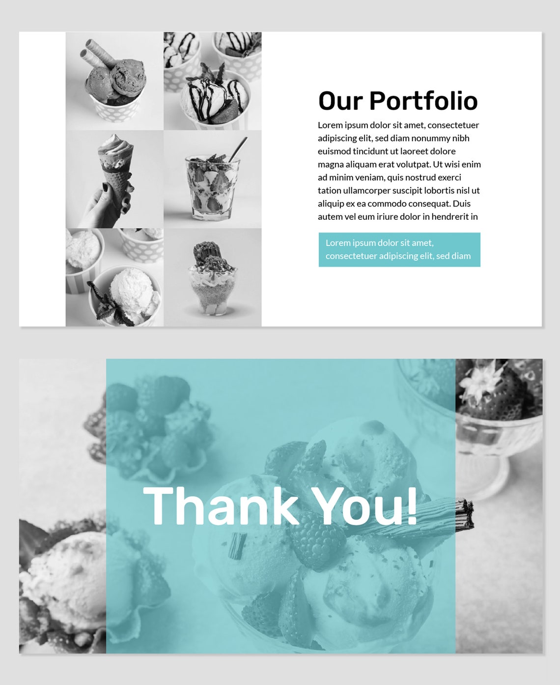 Minimal Modern Powerpoint Presentation Template Light Blue, Clean ...