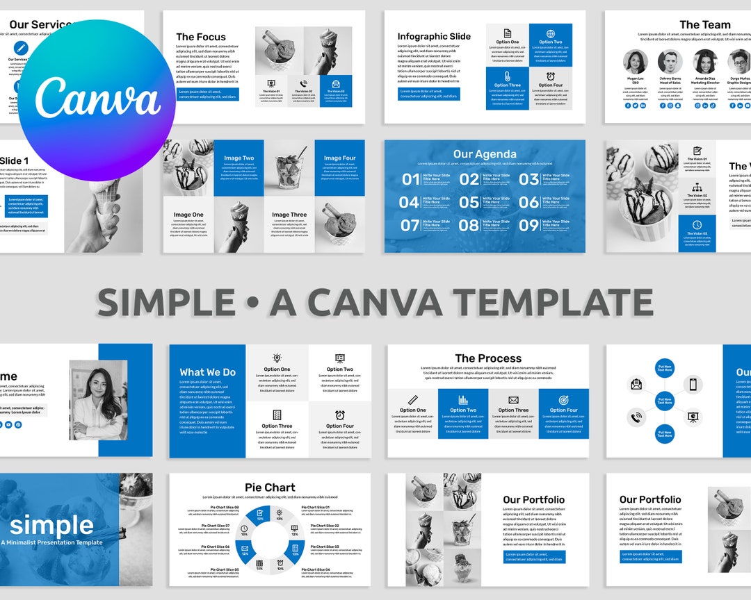 Minimal Modern Canva Presentation Template – Clean Business Pitch Deck ...