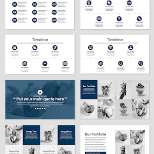 Minimal Modern Powerpoint Template – Clean Business Pitch Deck ...