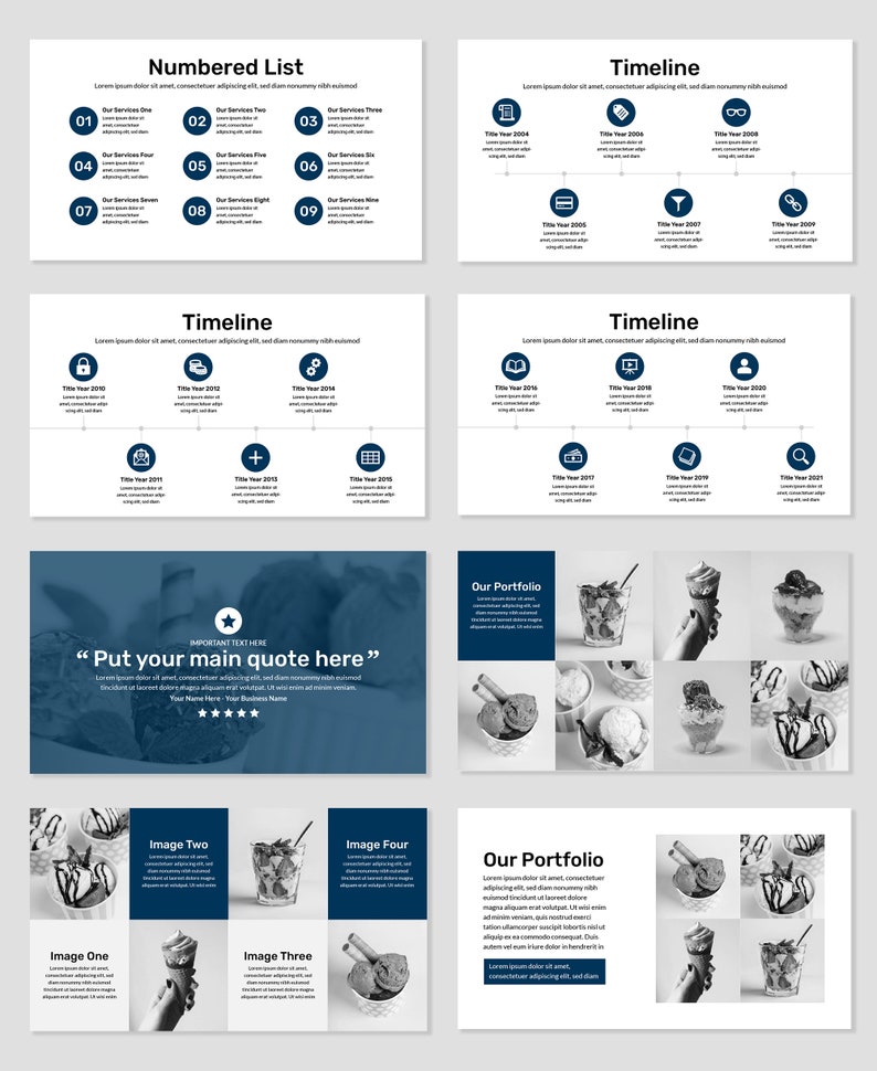 Minimal Modern Canva Slides Presentation Template Navy Dark Blue, Clean ...
