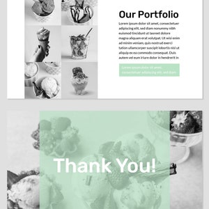 Minimal Modern Canva Slides Presentation Template Green, Clean Business ...