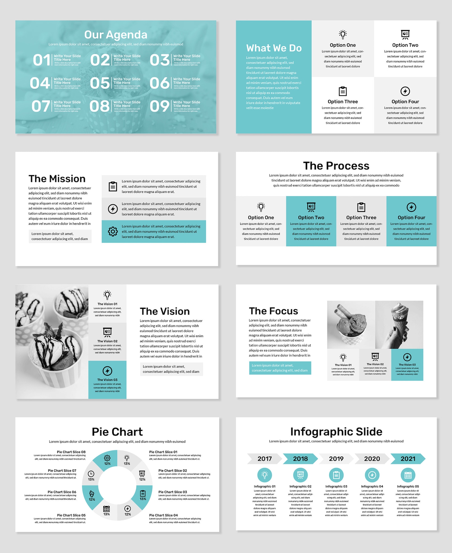Minimal Modern Powerpoint Presentation Template Light Blue, Clean ...