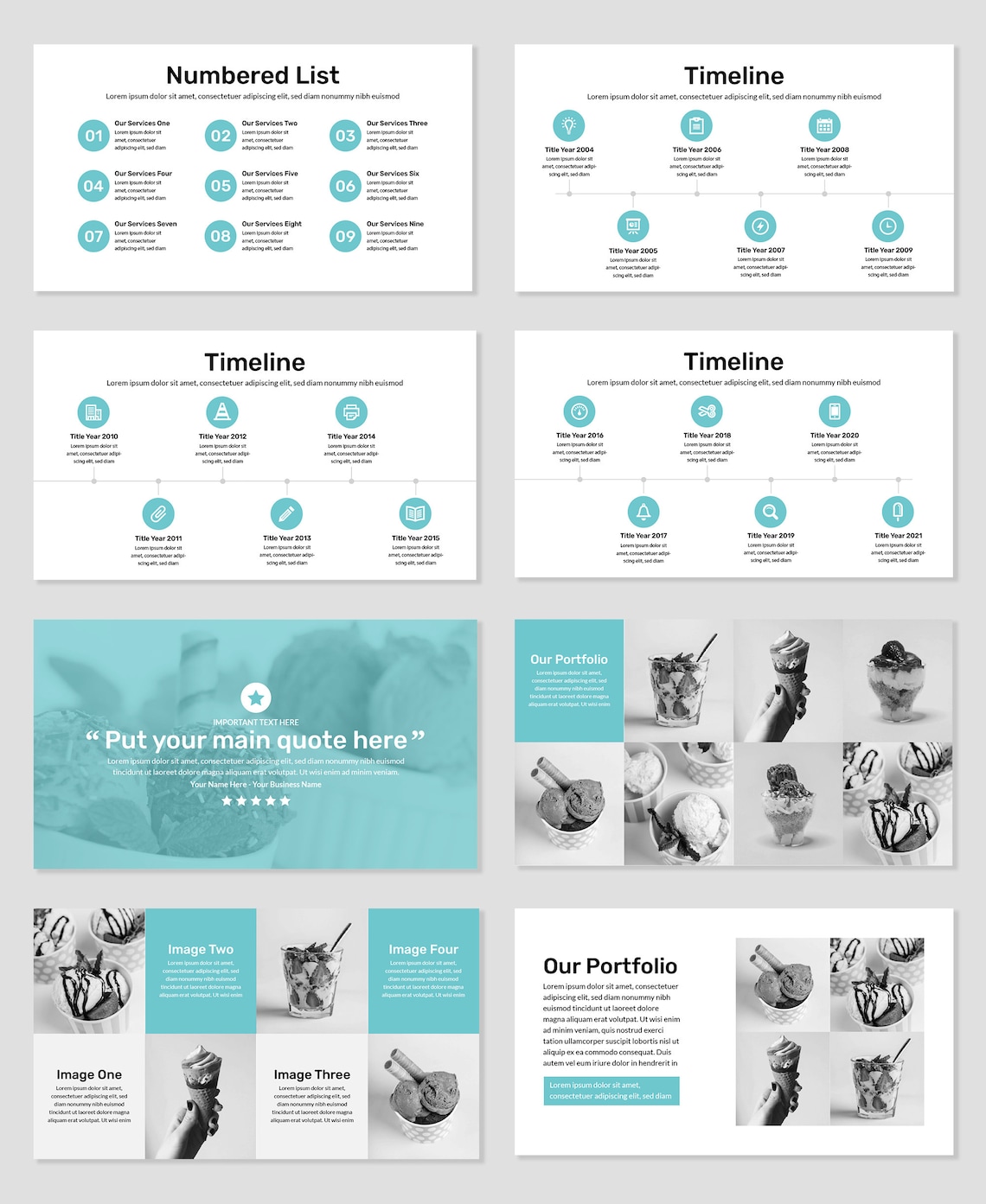 Minimal Modern Powerpoint Presentation Template Light Blue, Clean ...