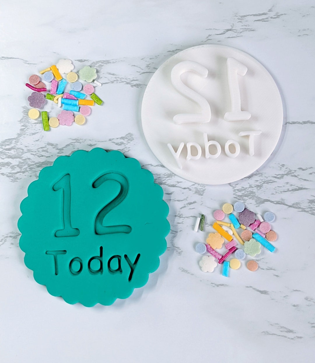 12 Today Happy Birthday Fondant Cookie Stamp Embosser - Etsy