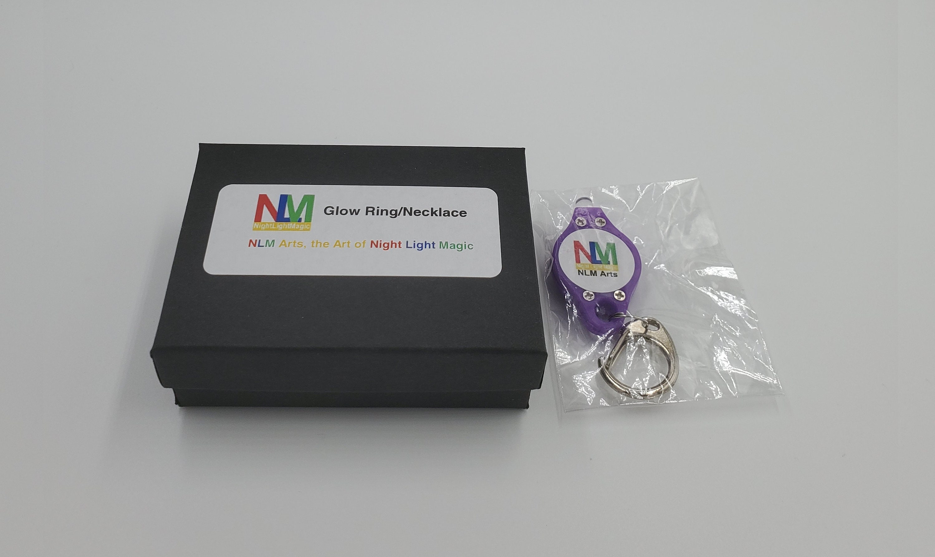 NLM GLOW in the Dark Custom Dangle Charm Jewelry Set:silver 1 Ring & 1 ...