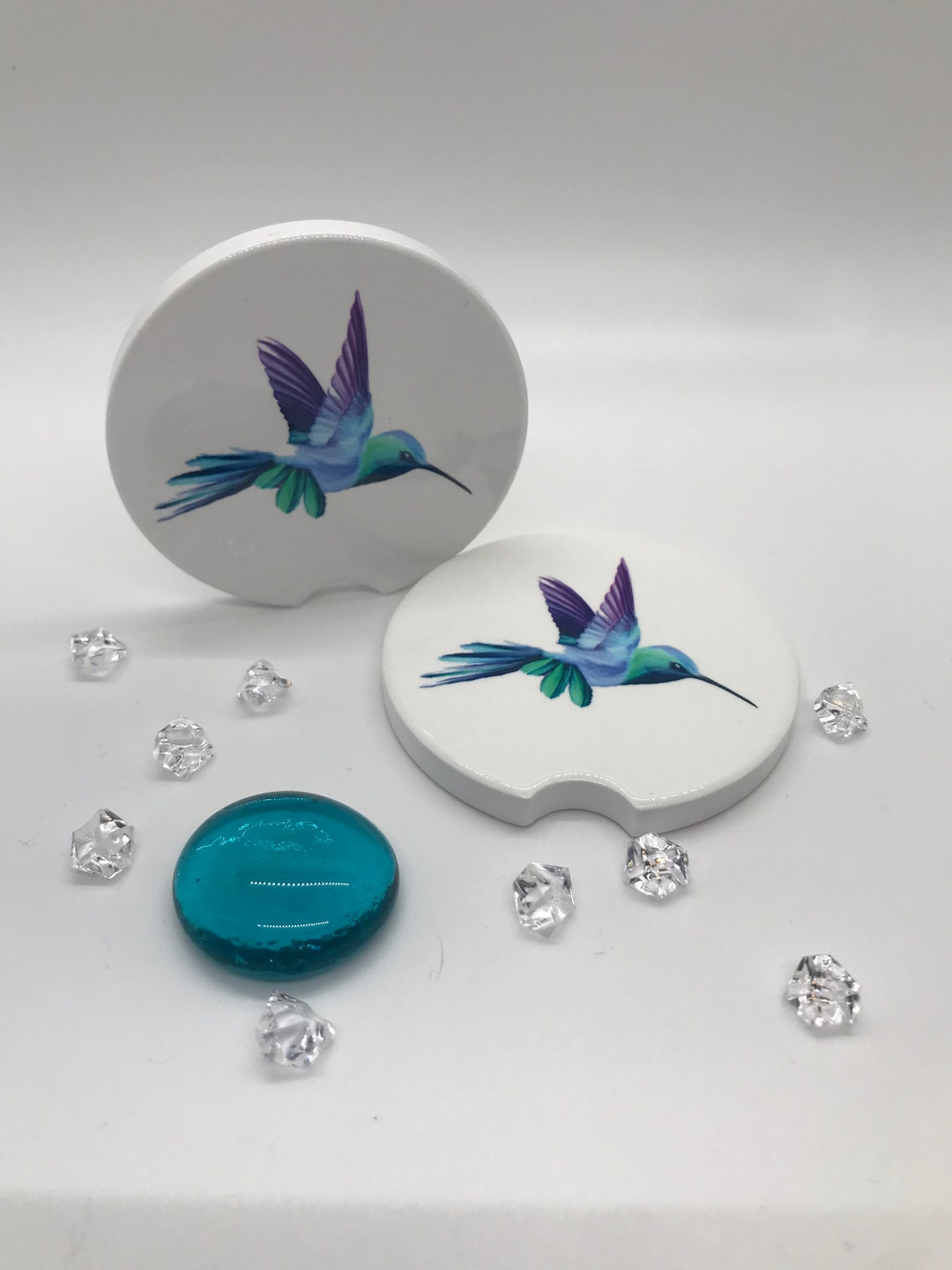 Hummingbird Car Coasters, Bird Lover Gift, Set of 2 - Etsy