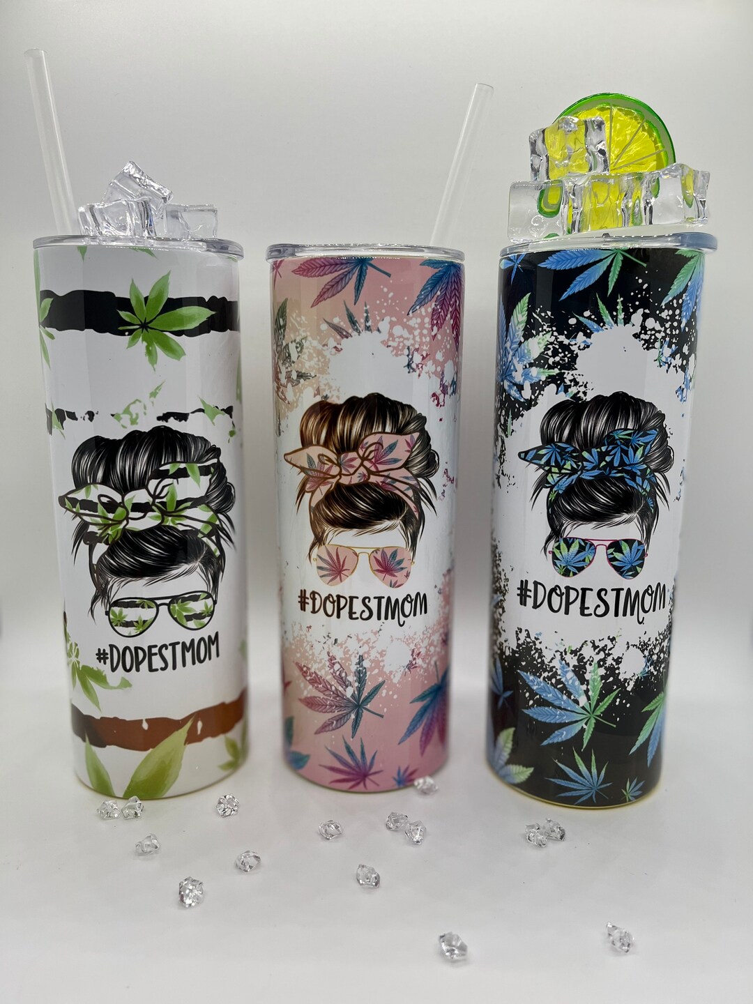 Dopest Mom 20 Oz Tumbler/20 Oz Mom Tumbler With Lid and Straw/dopest Mom Tumbler/present for Mom ...