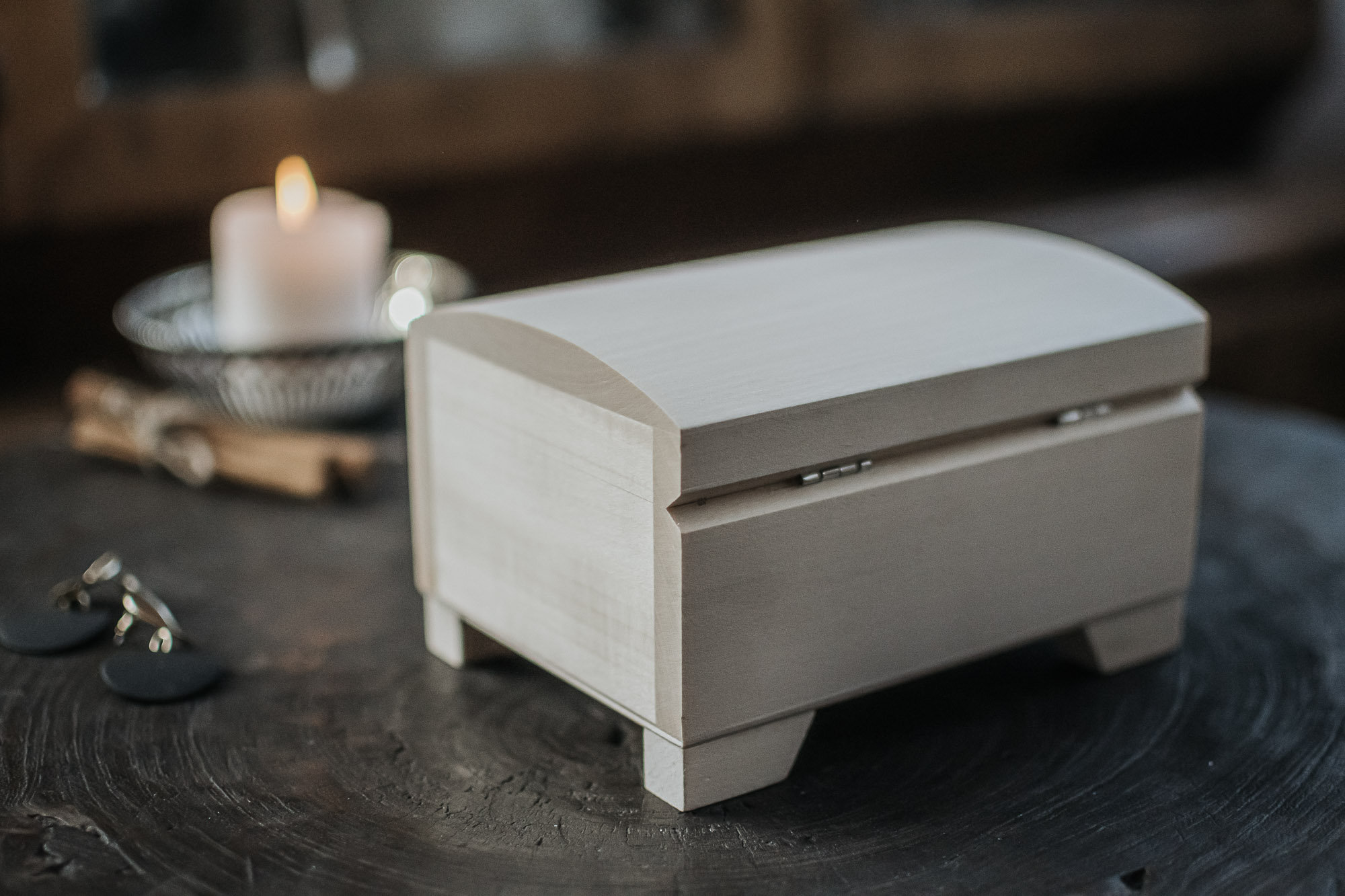 Raw Wooden Box Closed With Keynatural Wood Lockablebox With | Etsy