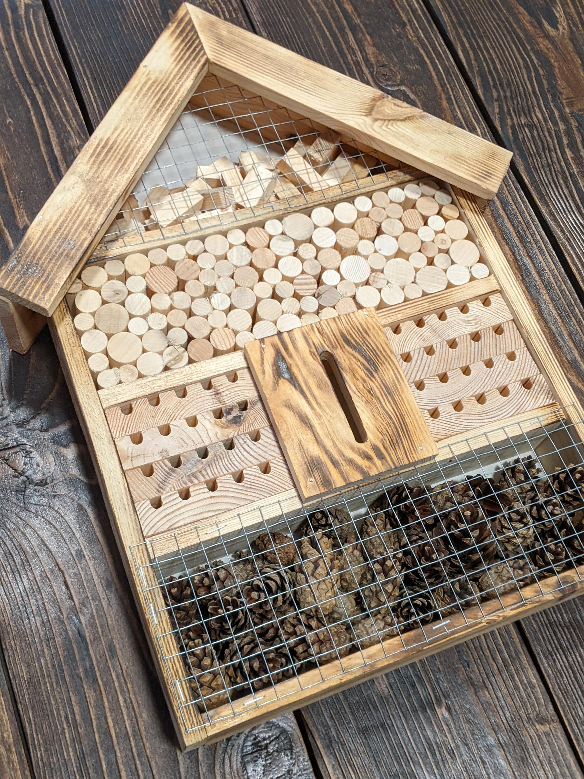 LARGE Bees House, Insect Hotel, Wooden House,ecological House for ...