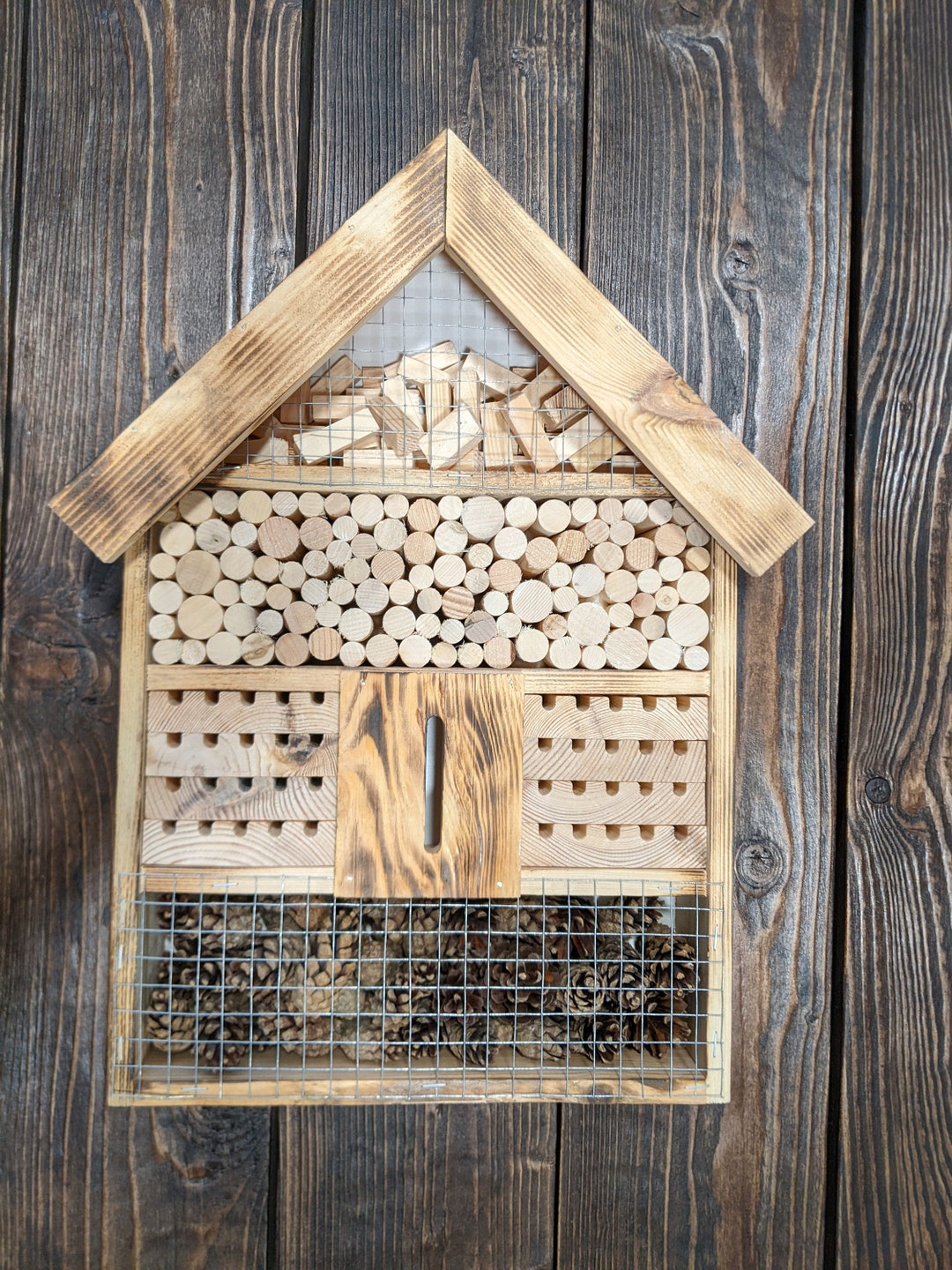 LARGE Bees House, Insect Hotel, Wooden House,ecological House for ...