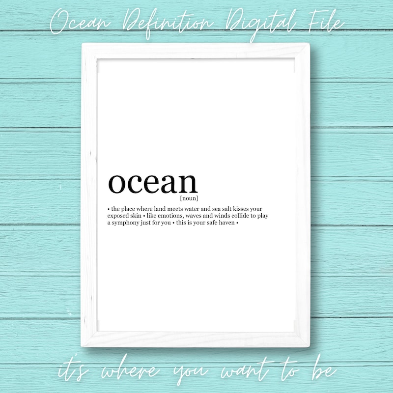 Ocean Quote - Etsy