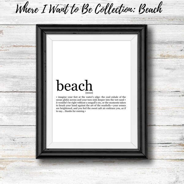 Beach Word Art - Etsy