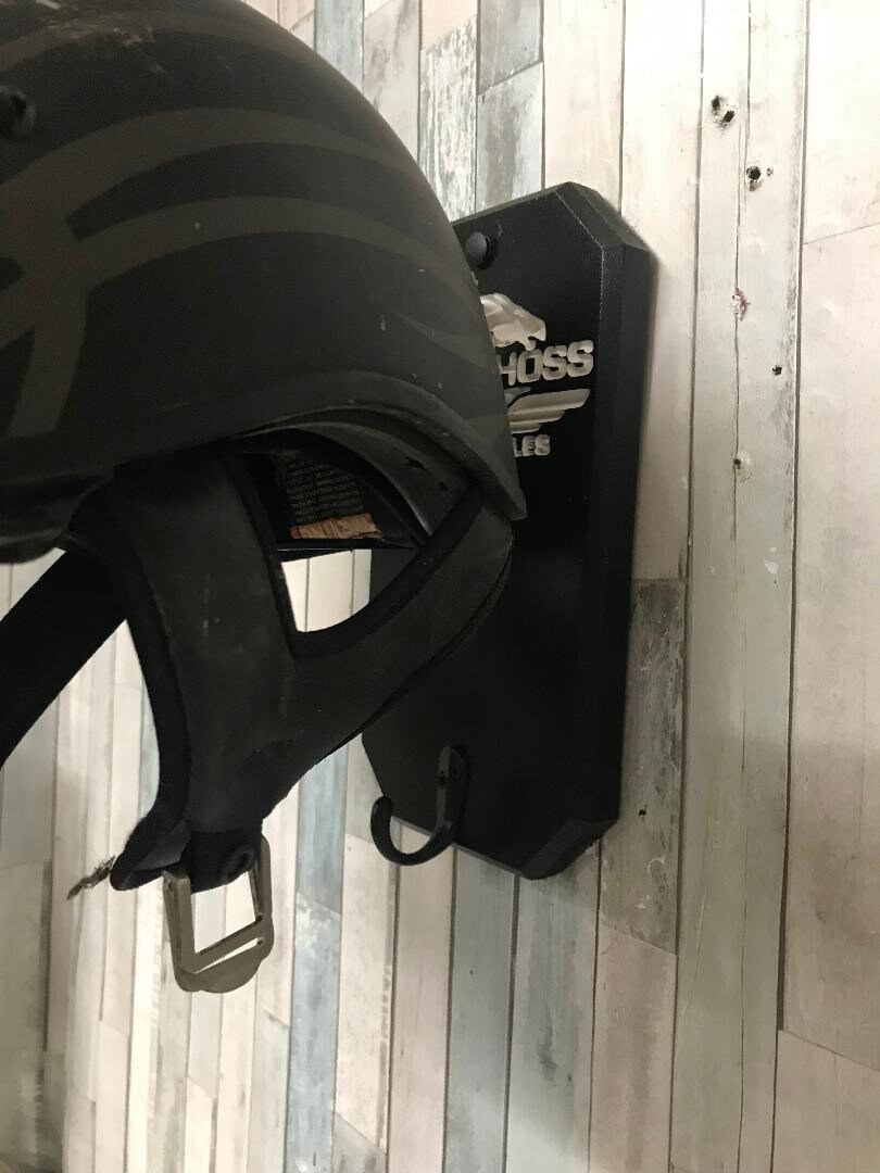 Motorcycle Biker Helmet Wall Rack - Etsy