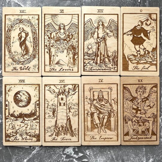 22 Major Arcana Tarot Cards, Tarot Cards Professional, Tarot Set, DXF ...