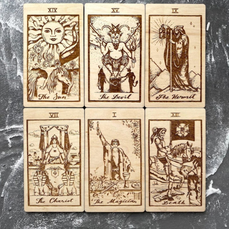 22 Major Arcana Tarot Cards, Tarot Cards Professional, Tarot Set, DXF ...