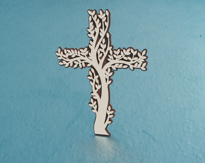 2 Layered Tree Cross SVG. Cross Models With Layer Options. Cross Svg ...