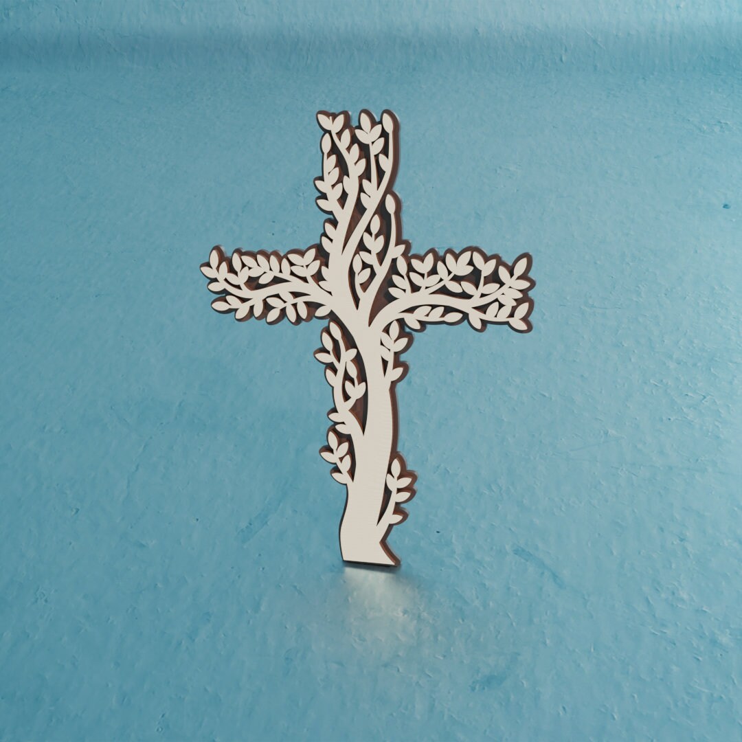 Tree Cross Dxf Svg Png Files, for Cnc Laser, Plasma Cricut Glowforge ...