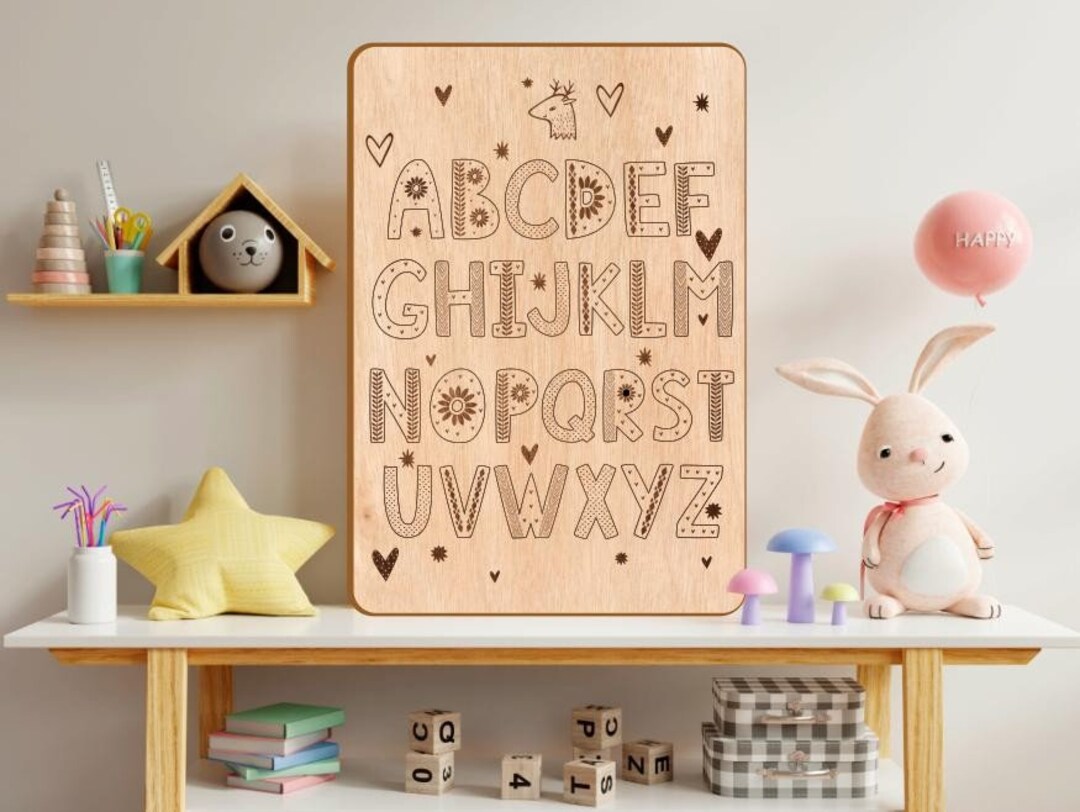 Puzzle Alphabet Laser Cut Files Alphabet Puzzle for Toddler Digital Cut ...