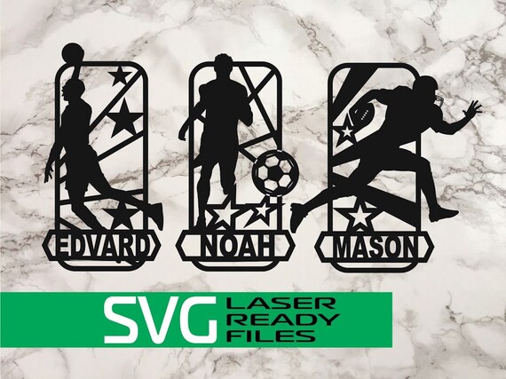 Sports Monograms 9 Designs DXF File Sport SVG File Sport | Etsy