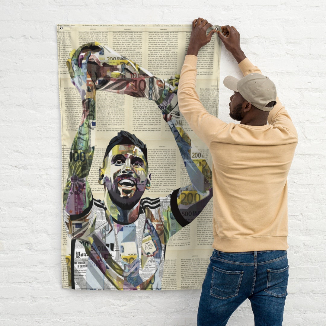 Lionel Messi Fabric Wall Hanging Tapestry Decor for Room - Etsy