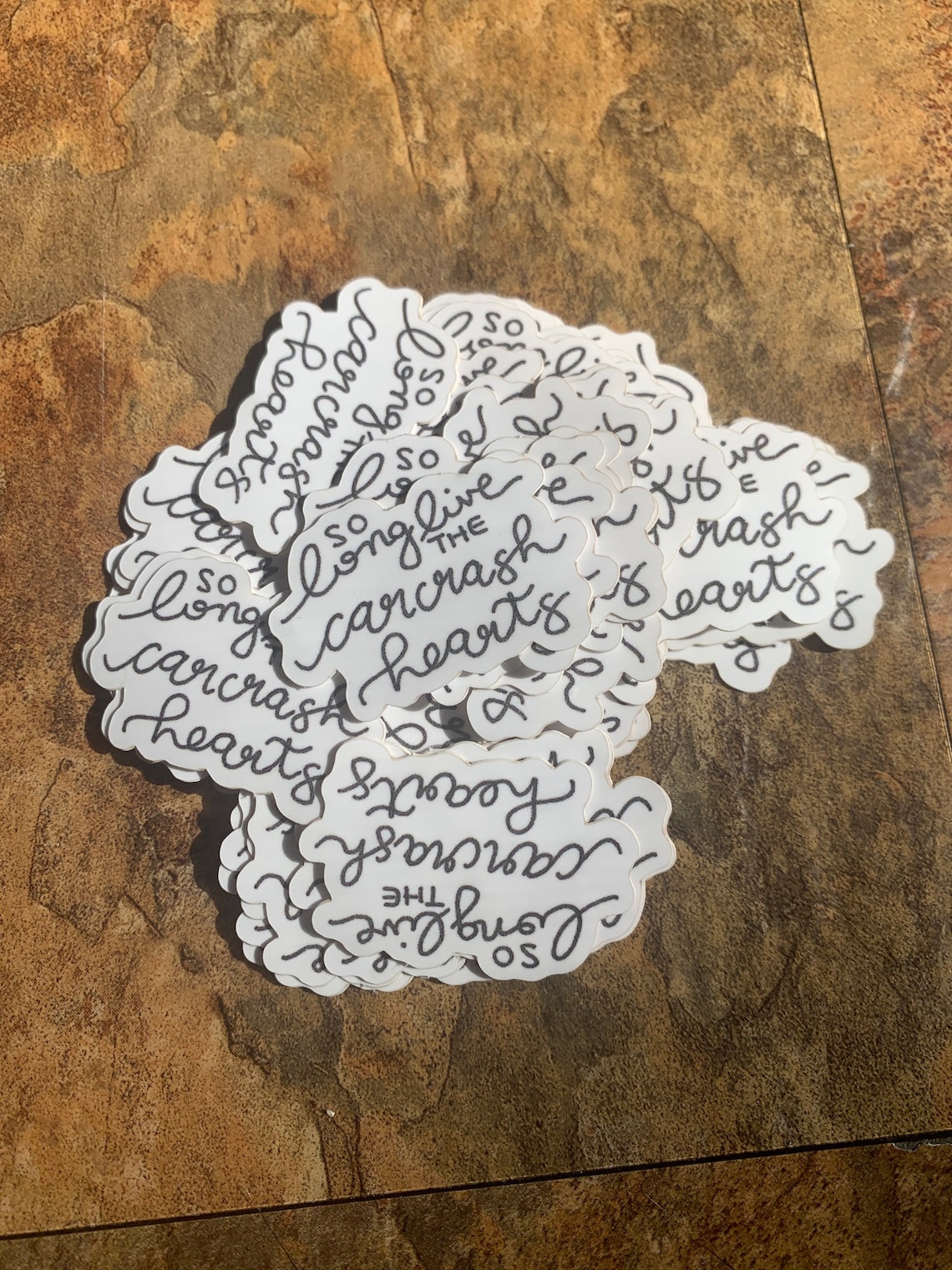 Car Crash Hearts Stickers - Etsy