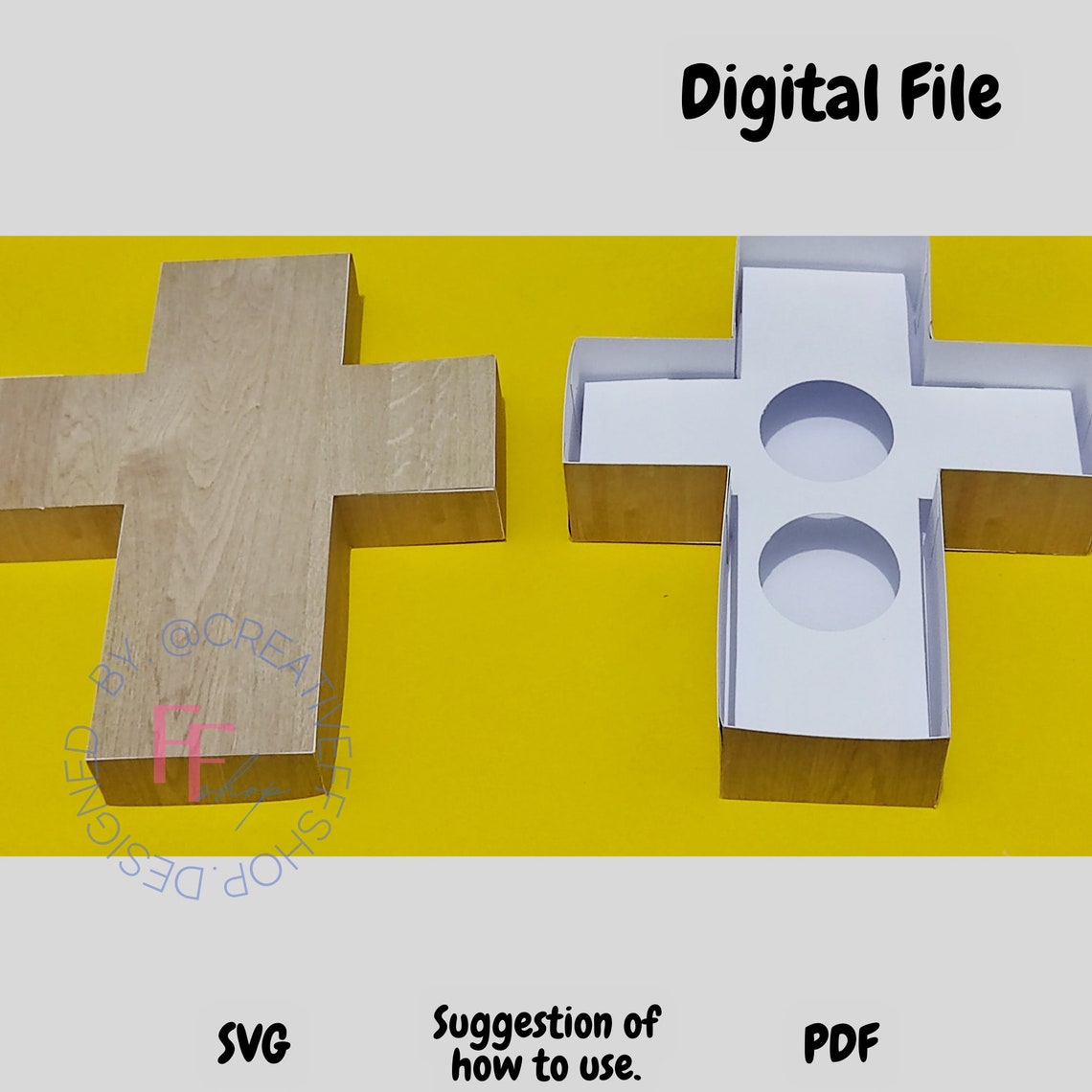Cross Box SVG, Religious Box SVG. Box Template Svg, Cricut, Silhouette ...