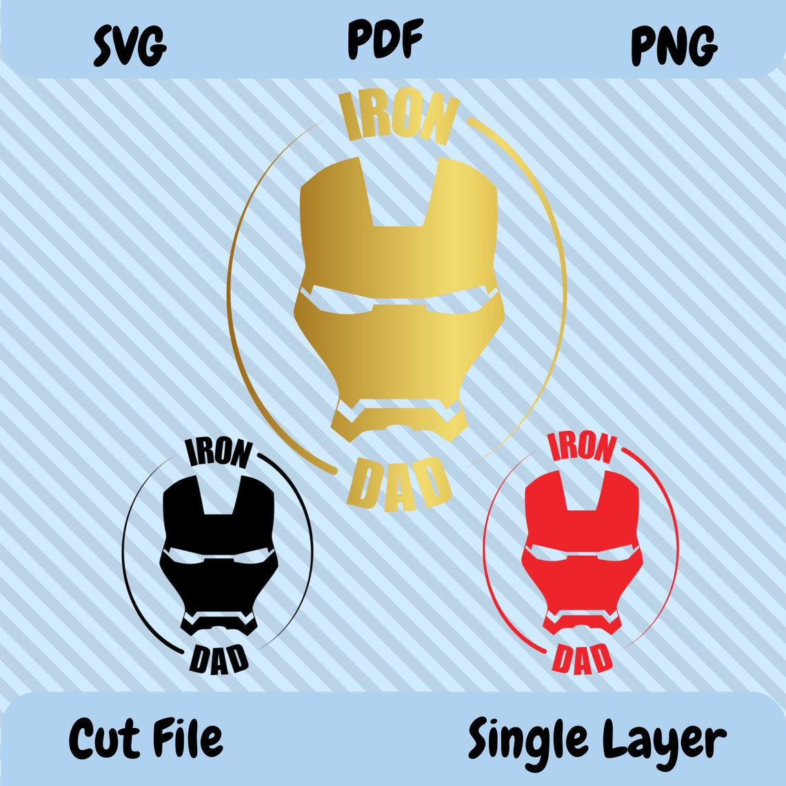 Iron Dad Svg,father Day Svg,daddy Iron Man,dad Svg and Png Files for ...