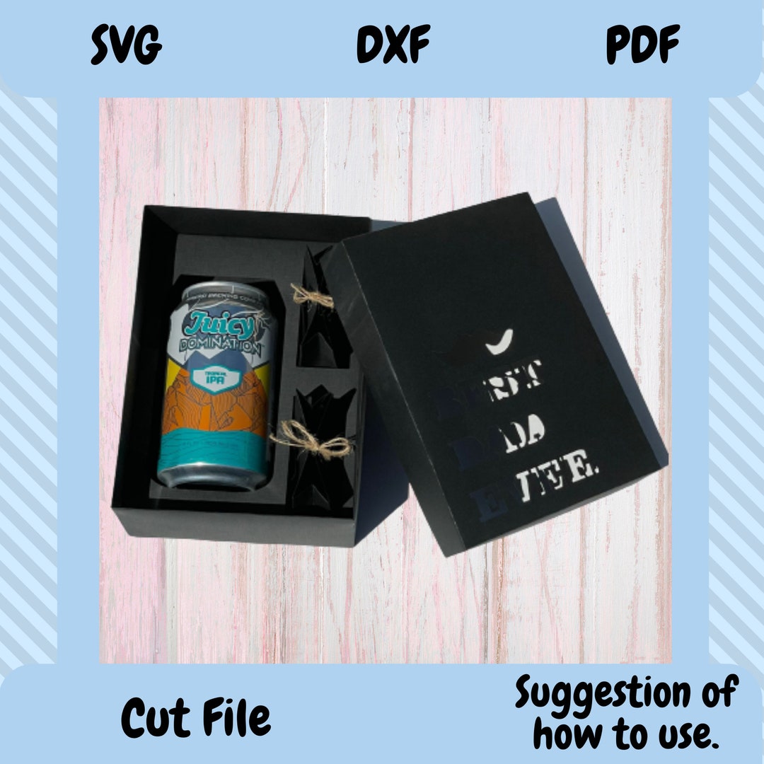 Father’s Day Gift Box Svg, Box Template Svg, Box Svg, Beer Box Svg ...