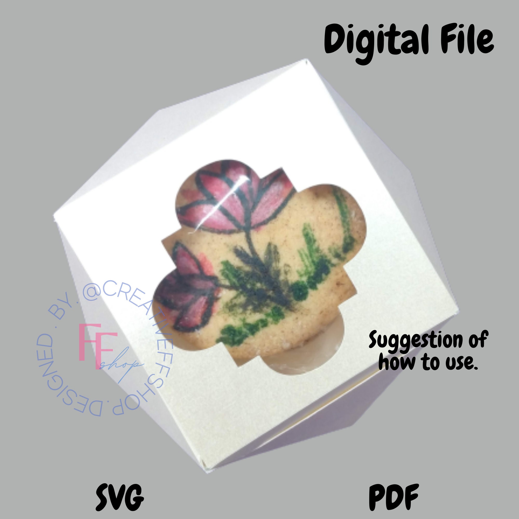 Gift Box Svg, Treat Gift Box, Cookie Box, Diamond Box, Mother's Day, 1 ...