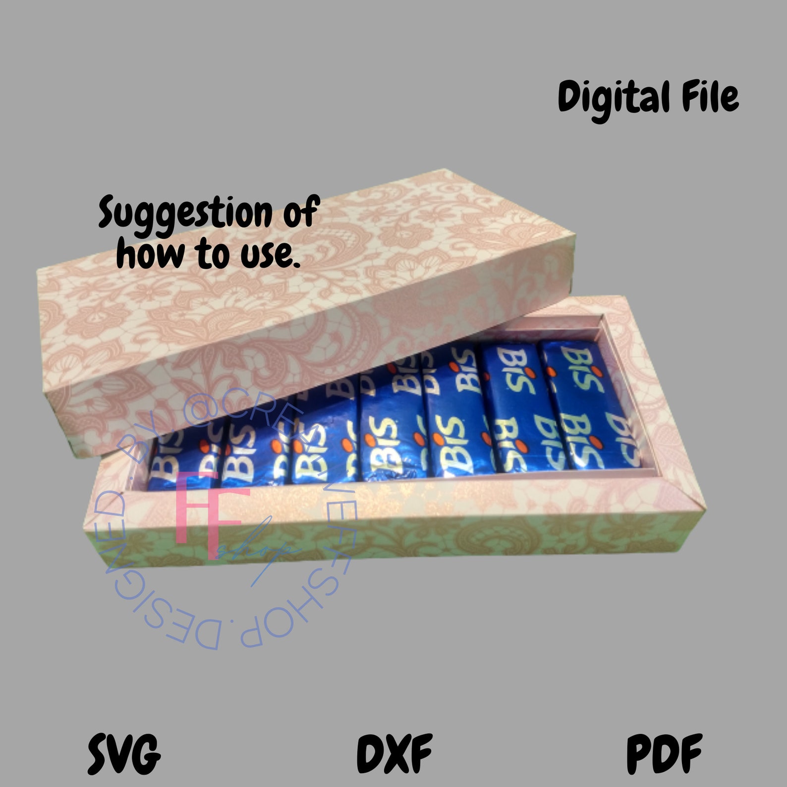 Rectangular Box Svg, Box Svg, Mother's Day Gift Box Chocolate Bar ...