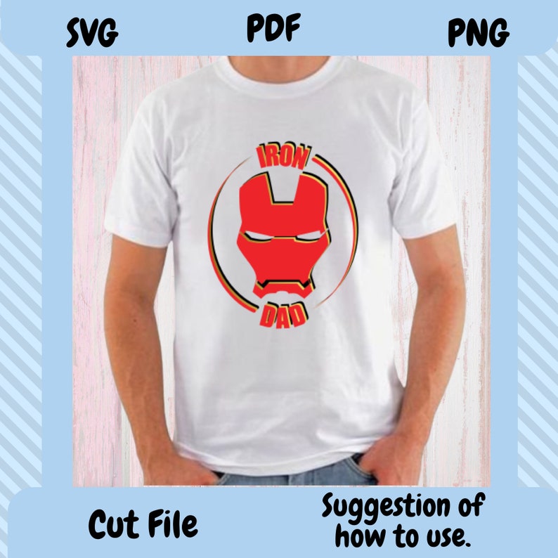 Iron Dad Svg,father Day Svg,daddy Iron Man,dad Svg and Png Files for ...