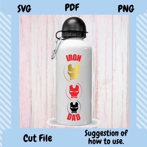 Iron Dad Svg,father Day Svg,daddy Iron Man,dad Svg and Png Files for ...