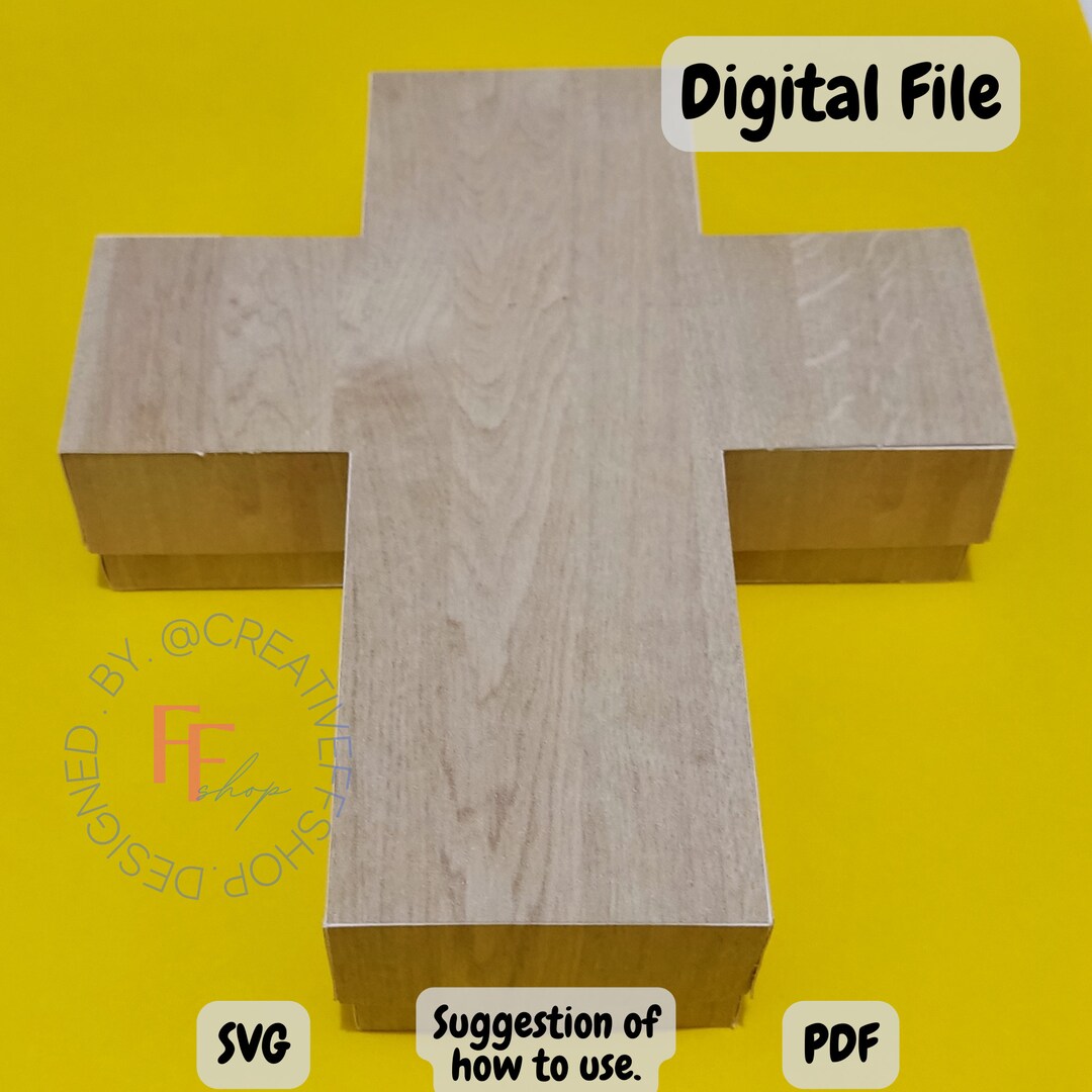 Cross Box SVG, Religious Box SVG. Box Template Svg, Cricut, Silhouette ...