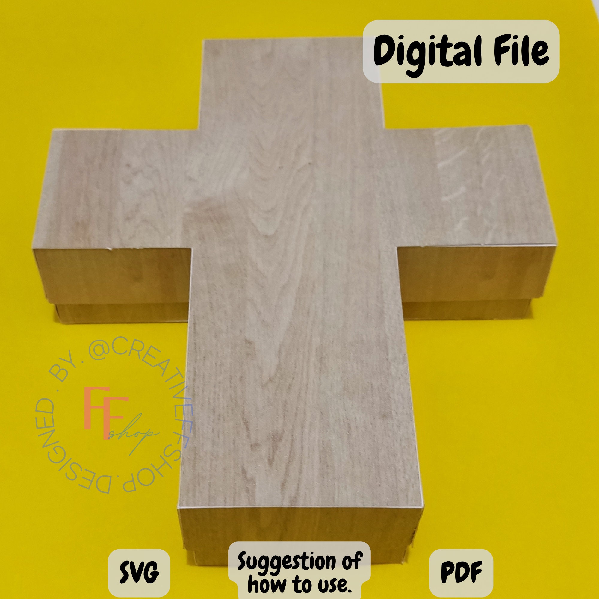 Cross Box SVG, Religious Box SVG. Box Template Svg, Cricut, Silhouette ...