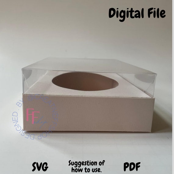 Easter Egg Box With Clear Lid Template Box for Brazilian - Etsy