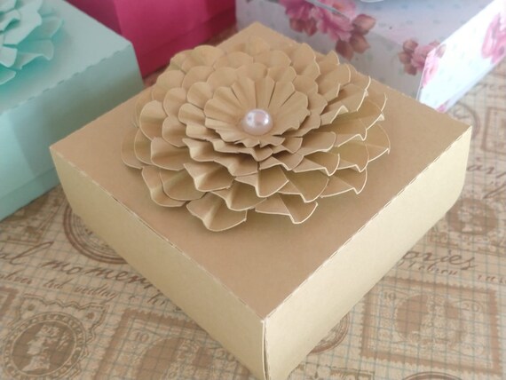 3D Flower Treat Box Template Mother's Day Gift Box 3D | Etsy