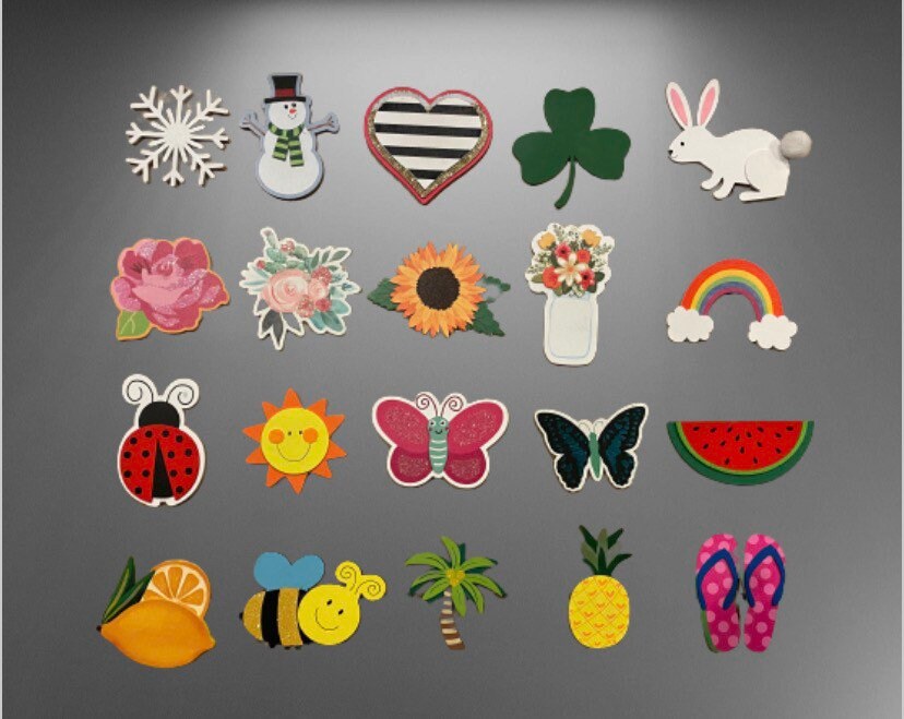 3D Interchangeable Welcome Sign,personalized All Year Door Hanger ...