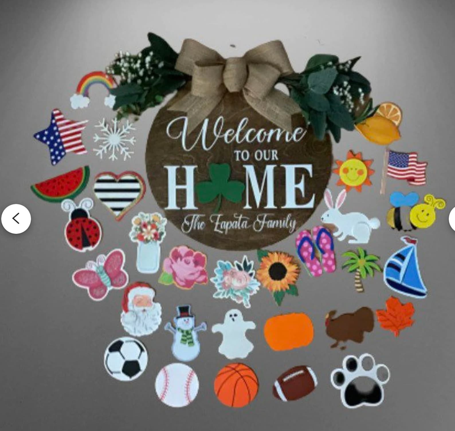 Interchangeable Door Hanger Pieces, Wooden Door Pieces, Interchangeable ...