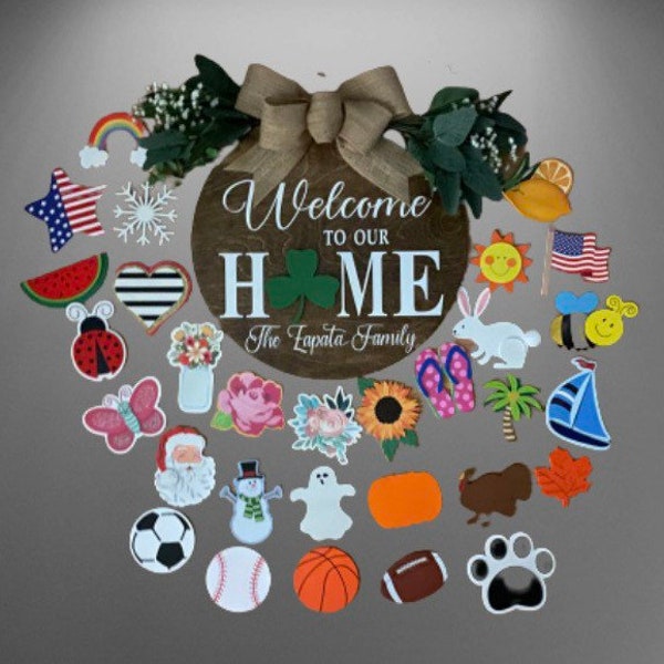 Interchangeable Welcome Sign - Etsy