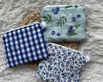 Handmade Quilted Coin Purse, Mini Wallet, Small Zipper Pouch - Etsy