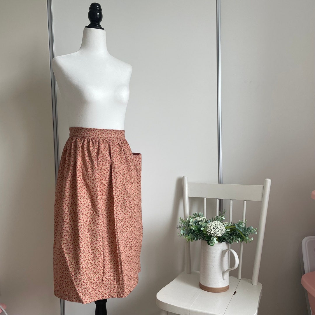 Prairie Half Apron Old Fashioned Vintage Style Cotton Cottage Rose - Etsy